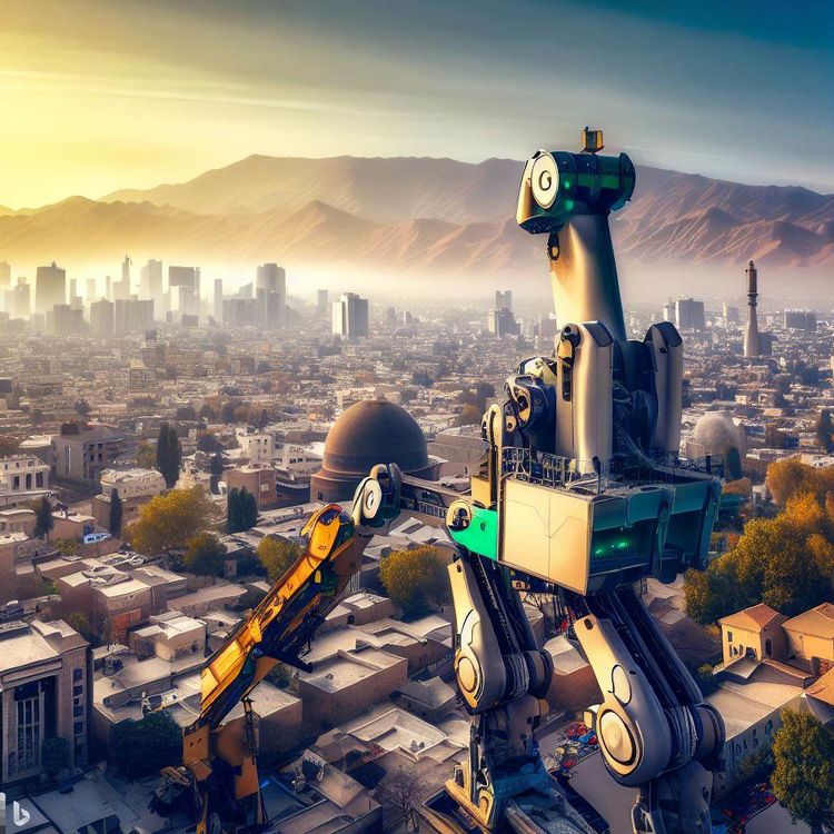 هوش مصنوعی تهران 50 سال آینده را ترسیم کرد تصاویر